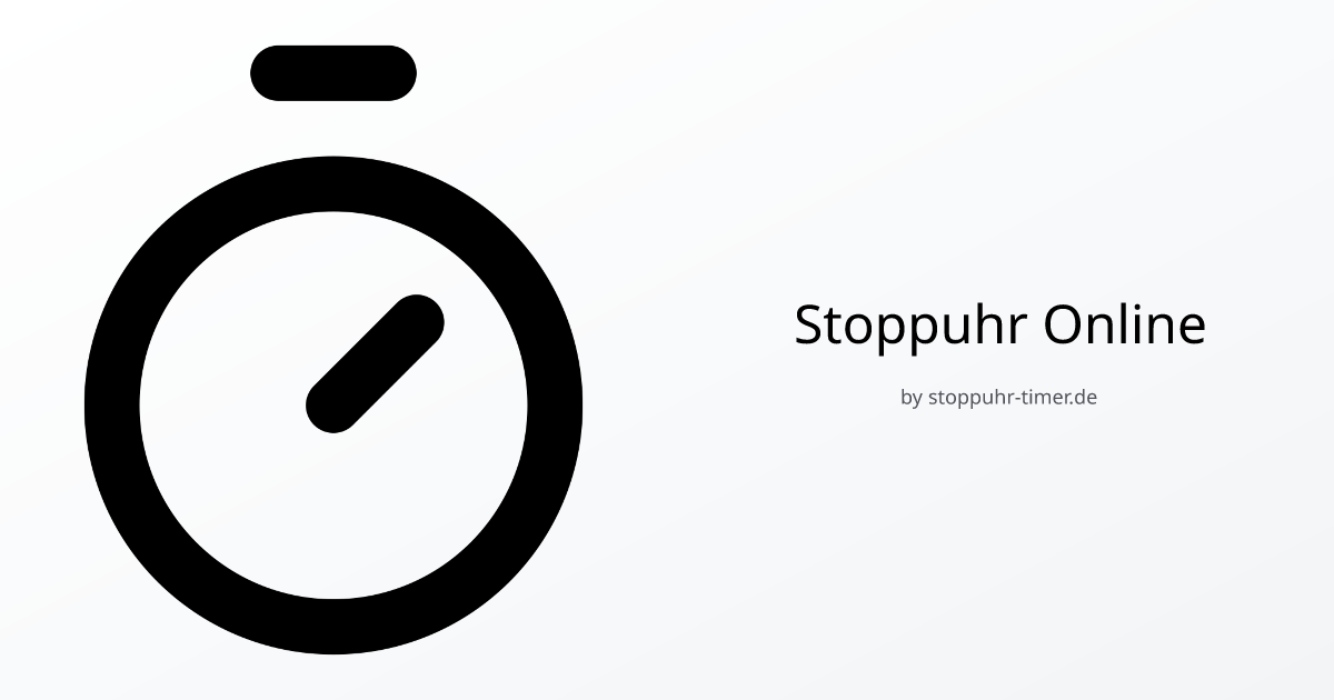 Stoppuhr Online - Digitale Zeitmessung für Sport, Studium und mehr | Stoppuhr-Timer.de